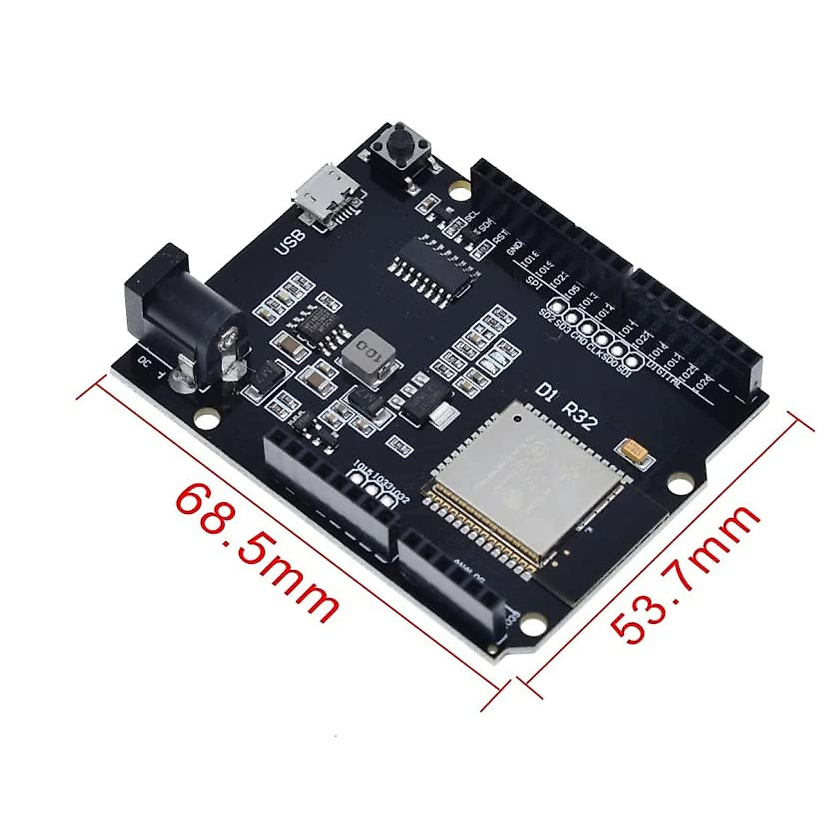 RedTagCanada for Wemos D1 ESP32 ESP-32 WiFi Bluetooth 4MB Flash UNO D1 R32 Board Module CH340 CH340G Development Board for Arduino