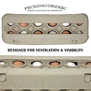 Pecking Order Paper Pulp Egg Cartons - 50 Pack
