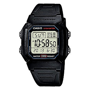 Casio Men's W800H-1AV Classic Sport Watch with Black Band