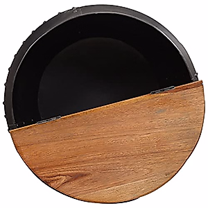 QJBSAVVA Coffee Table 20.9"x16.9" Solid Reclaimed Wood,Center Table Low Table Folding Table Entrance Table Suitable for Meeting Rooms, Reception Rooms, Offices