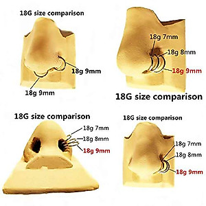 8mm Septum Ring Septum Jewelry Seamless Clicker Nose Rings 18 Gauge 18g Cartilage Earring Lip Rings Silver Nose Piercing Surgical Steel Helix Earrings