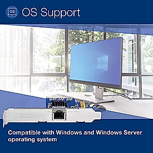 TRENDnet 2.5GBase-T PCIe Network Adapter, TEG-25GECTX, Converts a PCIe 2.0 or Later Slot into a 2.5G Ethernet Port, 802.1Q VLAN Tagging, Standard & Low-Profile Brackets Included, Windows Support