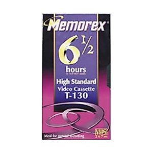 MEMOREX 21701000 High Standard VHS Video Tape (6.5 hrs.)