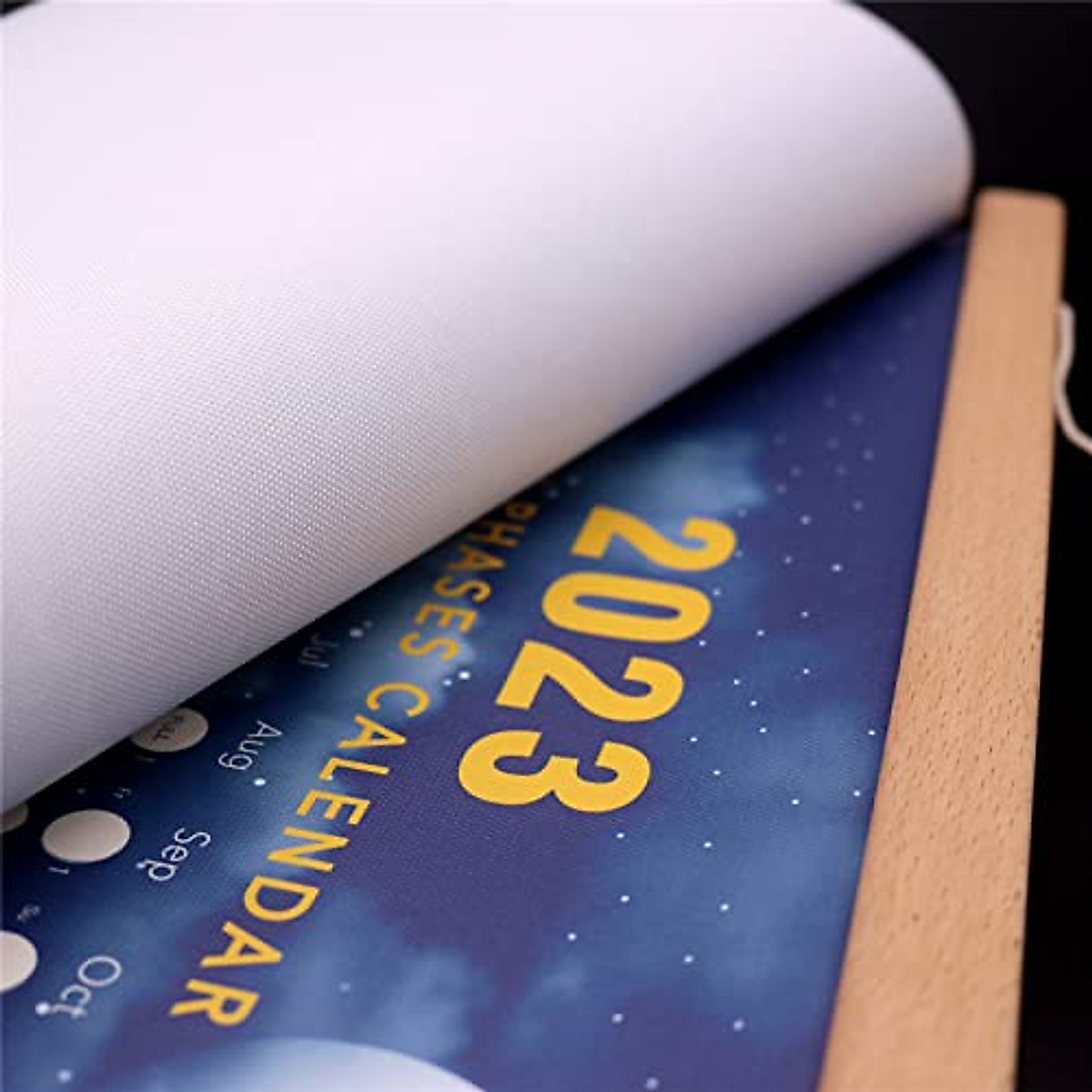 2024 May- 2025 April Moon Phase Calendar Print Poster Vertical Canvas Material Lunar Cycle Chart Ready to Hang with Frame Space Wall Art Decor (16 X 24 Inch)