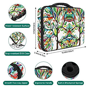 MoKo Diamond Painting Storage Containers, 60 Slots Diamond Painting Kits Accessories Case,Diamond Painting Tools Organizer for DIY Craft Beads Rhinestones,Lucky Tree