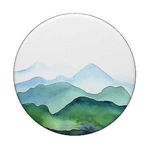 Mountains Watercolor PopSockets Standard PopGrip