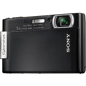 Sony Cybershot DSC-T200 8.1MP Digital Camera with 5x Optical Zoom with Super Steady Shot Image Stabilization (Black) (OLD MODEL)