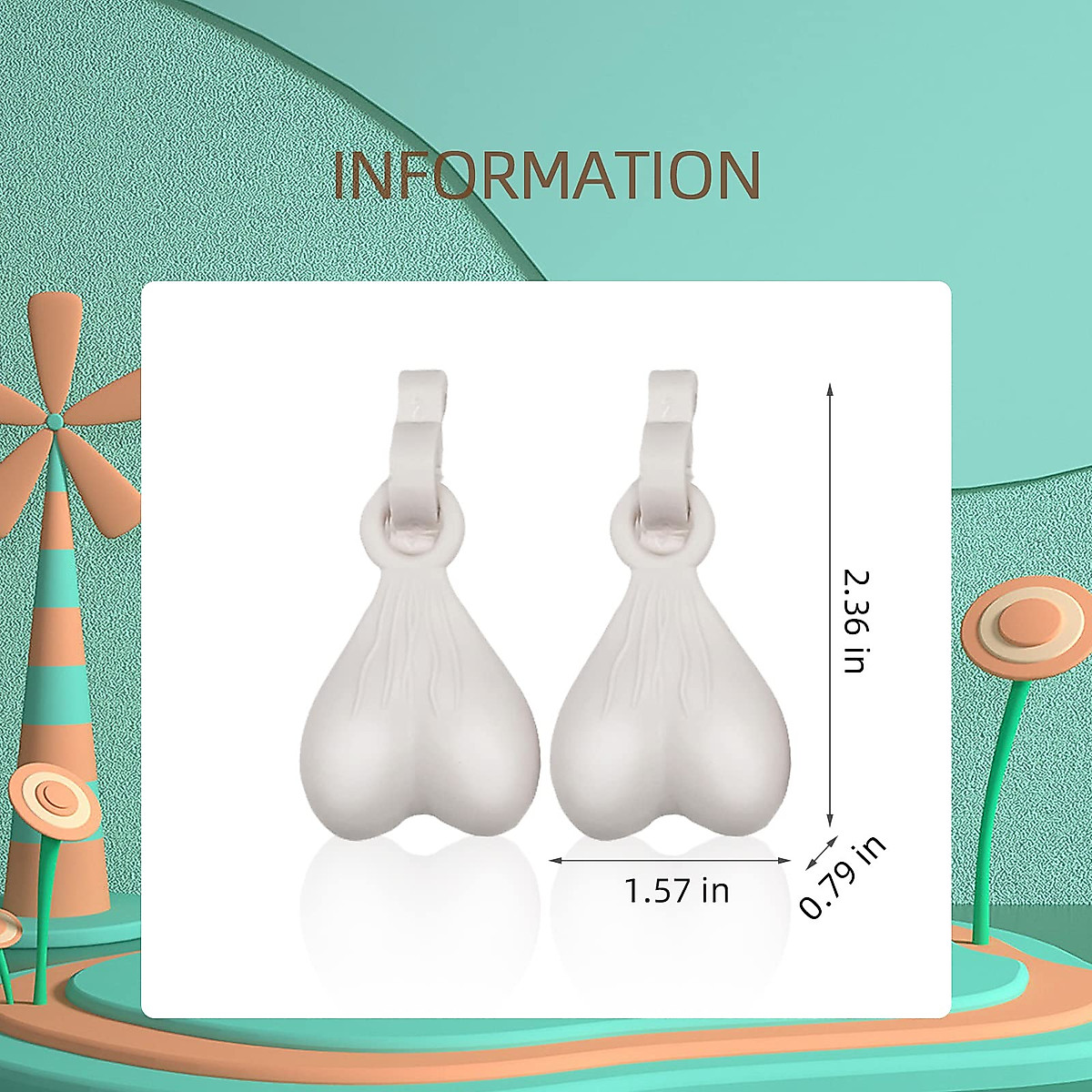 2 Pack Shoe Nuts Balls Charm Balls,Distinctive Funny Shoe Accessories Birthday gift for Friends (white)