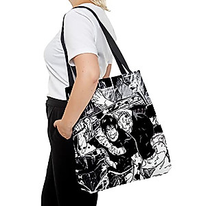 Toji Aesthetic & Megumi Tote Bag for Women and Men Beach Bag Shopping Bags School Shoulder Bag Reusable Grocery Bags