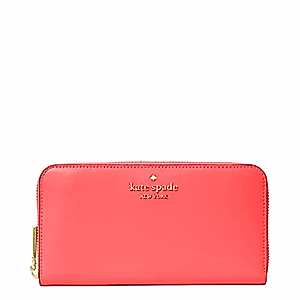 Kate Spade Staci Large continental wallet Saffiano Leather Watermelon Gelato