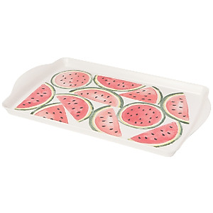Now Designs Melamine and Plant Fiber Planta Platter, Watermelon Large