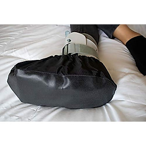 MyShoeCovers 1 Fracture Walking Boot Cover - Black, Large