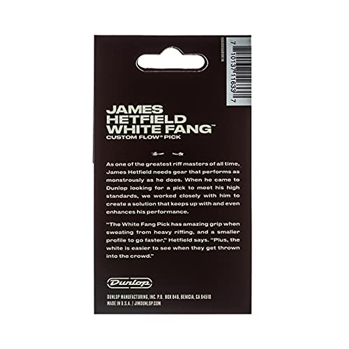 Dunlop White Fang 1.14mm Guitar Picks