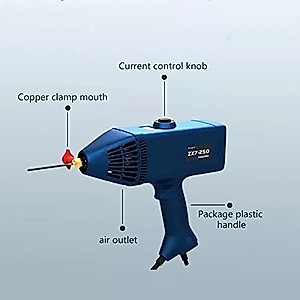 Portable ARC Welder, 110V/220V Handheld Welder Gun, 250 Amp IGBT LCD Digital Display, Welding Machine With Welding Gloves, Welding Helmet, Welding Brush, Welding Ground Wire, Welding Rod 2 220V