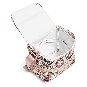 Vera Bradley Women's Recycled Lighten Up Reactive Expandable Lunch Cooler Lunch Bag, Prairie Paisley, One Size