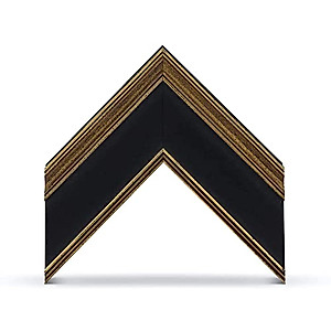 Deco TV Frames - Antique Gold & Black Smart Frame Compatible ONLY with Samsung The Frame TV (32", Fits 2021-2023 Frame TV)