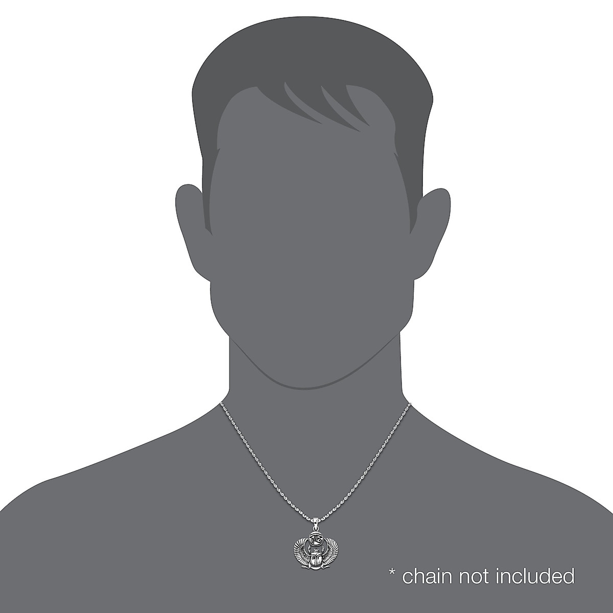 WithLoveSilver 925 Sterling Silver Ancient Egyptian Scarab Eye of Horus Symbol of Protection Pendant