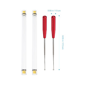 2pcs Decoupler Hook Remove Fishing Tool Fish Hook Unhooking Device Fish Hook Disconnect Device Fishing Disgorger Tool Fishing Hooks Extractor Stainless Steel Fishhook Remover