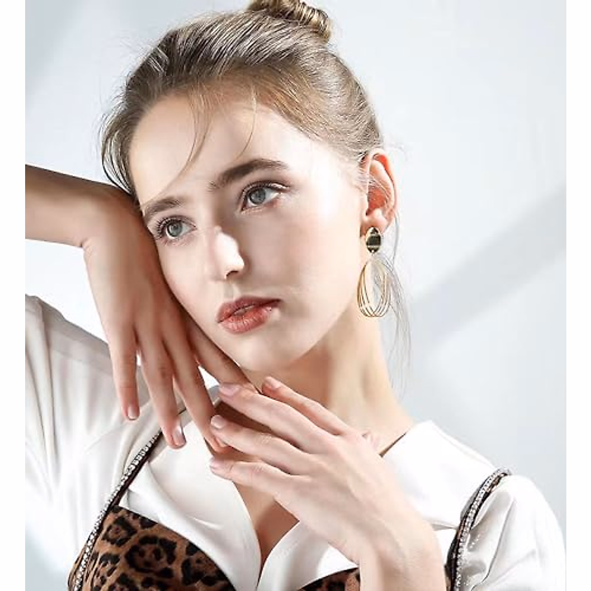 Gold Dangle Earrings Hypoallergenic Earrings Gold Statement Earrings Gold Teardop Earrings Gold Earrings For Women