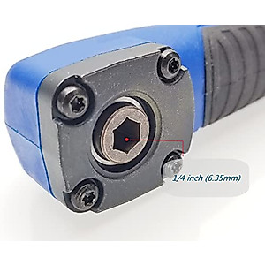 Qjin Right Angle Drill Adapter 1/4 Inch 90 Degree Angle Drill Attachment