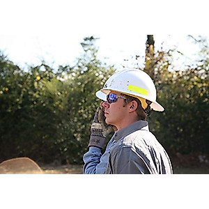 MCR Safety DM1328BZ Blue Diamond Polarized Dominator DM3 Safety Glasses with Clear Frame