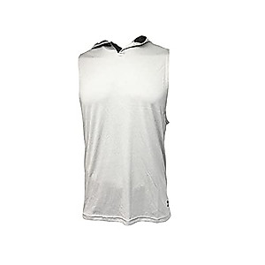 Under Armour Men's Sleeveless Hoodie 100% Polyester Velocity Sleeveless Hoodie 1321730 Grey (Medium)