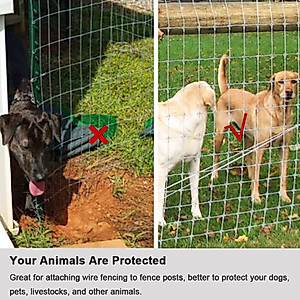 100 Pcs Fence Wire Clamps with 100 Pcs Screws, Stainless Steel Wire Clips Mount Welded Wire to Vinyl, Wood or Metal Fence (for 12-16 Gauge Wire Fencing)