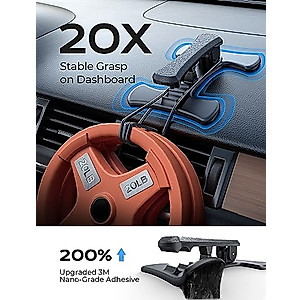 LISEN Dashboard Phone Holder for Car, Dashboard Mount [ Never Slip& Fall] Universal Car Phone Holders for iPhone Dash Accessories Compatible with iPhone 15 Pro Max Plus 14 13 12 Mini Samsung All