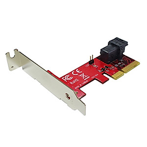 Ableconn PEXU2-131 PCI Express x4 to SFF-8643 Adapter Card for PCIe U.2 NVMe SSD - Support 2.5-inch U.2 NVMe SSD - U.2 SSD Adapter