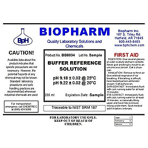 pH Buffer Calibration Kit 3-Pack: 250 mL (8.4 fl oz) Each of pH 4.00, pH 6.86, and pH 9.18 — NIST Traceable Reference Standards for All pH Meters