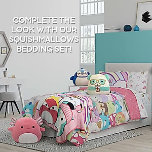 Squishmallows Kids Bedding Super Soft Micro Raschel Throw, 46 in x 60 in, By Franco, Prints may vary as on cloud nine pattern/do not disturb pattern