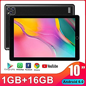2023NEW Android Tablet, 10.0 inch Smart Tablet 1+16GB ROM 4 Core Dual SIM & Camera WiFi Tablet PC Computer US Tablet Best for Adults Working Childrens School Learning Birthday Gift