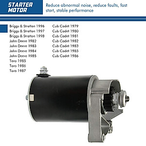 Starter Motor Fit for V Twin 14HP 16HP 18HP with Replace OE Part # 393017 394674 394808 497596 399928 495100 498148