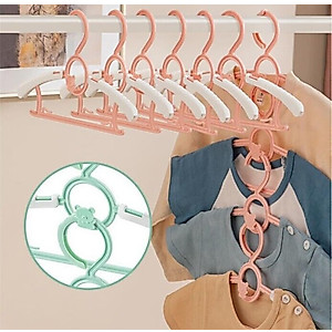 40 Pack Baby Hangers for Nursery Closet, Adjustable Non-Slip Kids Baby Clothes Hangers Toddler Infant Pants Hangers with Windproof Buckles for Baby Girls Boys Childrens Newborn Organizer, 11-14"