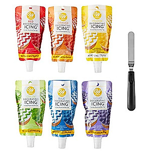 Wilton Rainbow Icing Pouch Cake Decorating Set, 7-Piece