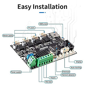 Official Creality 3D Printer Upgraded Silent Board Motherboard V4.2.7 with TMC2225 Driver Marlin 2.0.1 for Ender 3/ Ender 3 V2/ Ender 3 Pro/Ender 3 Max/Ender 5
