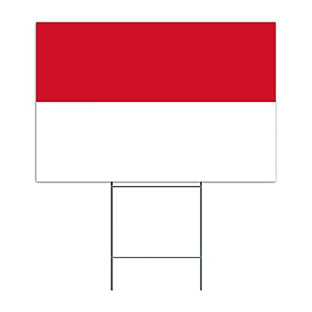 Autravelco Monaco Yard Signs with Stakes 12x18 Inch National Flag Nautical Gifts Funny Yard Sign for Rent House Party Decorations Props