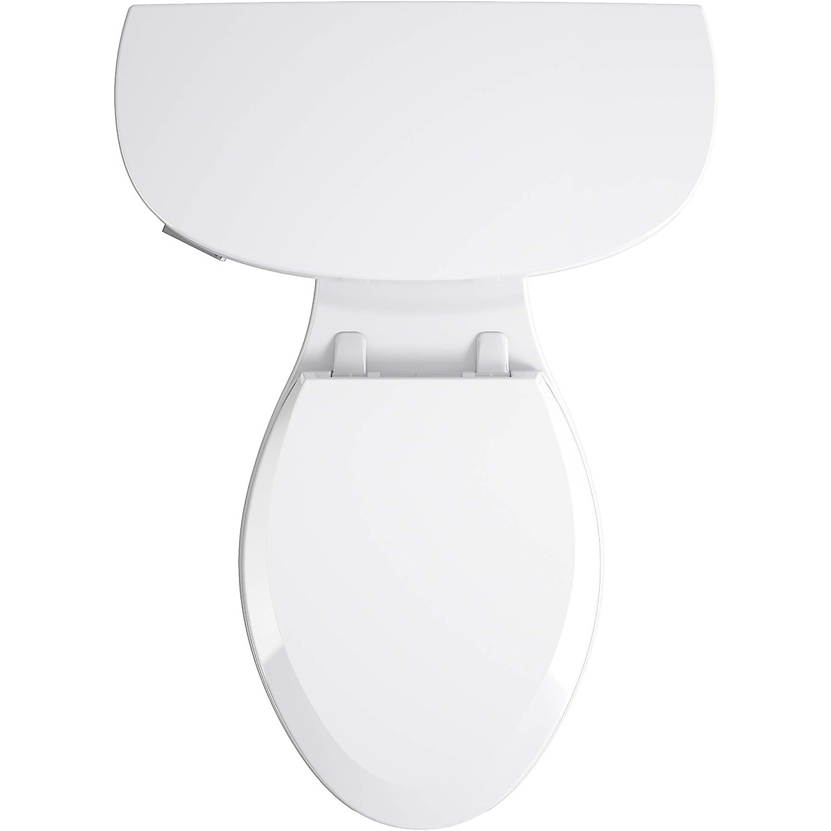 KOHLER Kingston™ Comfort Height® two-piece Elongated 1.28 gpf Toilet with Left-hand Trip Lever and Antimicrobial Finish