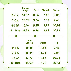 DEARBB Newborn Baby Girl My 1st St. Patrick’s Day/Easter Outfit Romper Lucky Shamrock Bunny Flare Pants Set Infant Toddler