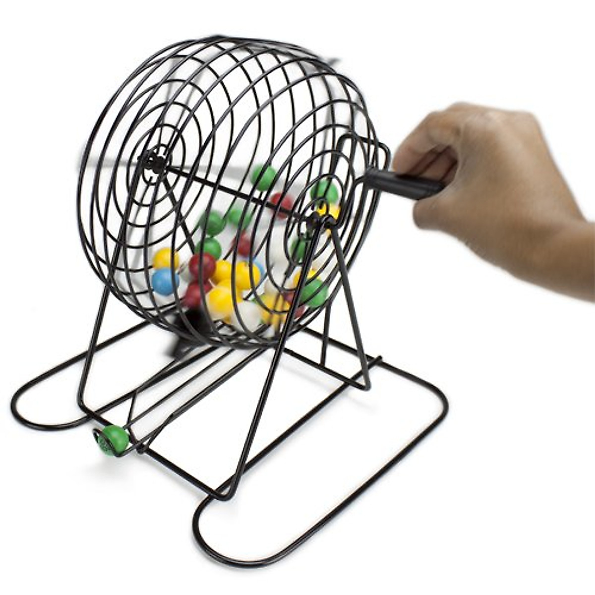 Royal Bingo Supplies Jumbo Bingo Game Set for Adults, Seniors, Family & Kids - 100 Cards 500 Chips 75 Balls, XL Roller Cage & Board