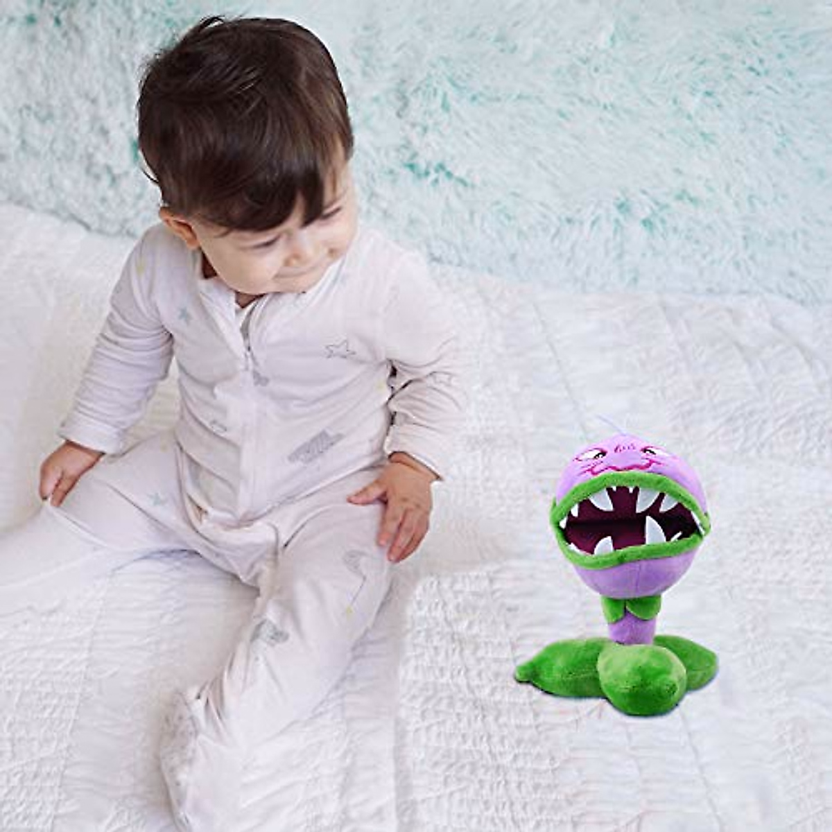 Maikerry 1 PC Plants Plush Toy PVZ Stuffed Figure Doll New for Children, Great Gifts for Kids and Fans