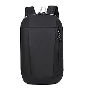 NSQFKALL Durable Water Outdoor Backpack Laptop Bag Specification Travel Laptop Backpack Mini Leather Backpacks (Black, One Size)