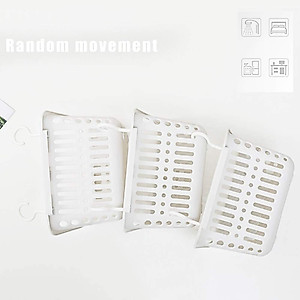 Hanging Storage Basket, Plastic Wall Laundry Basket Multifunctional Basket Container Holder For Organizing Clothes, Cosmetics, Books, Toys (White)