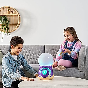 Magic Mixies Magical Misting Crystal Ball with Interactive 8 inch Blue Plush Toy and 80+ Sounds and Reactions