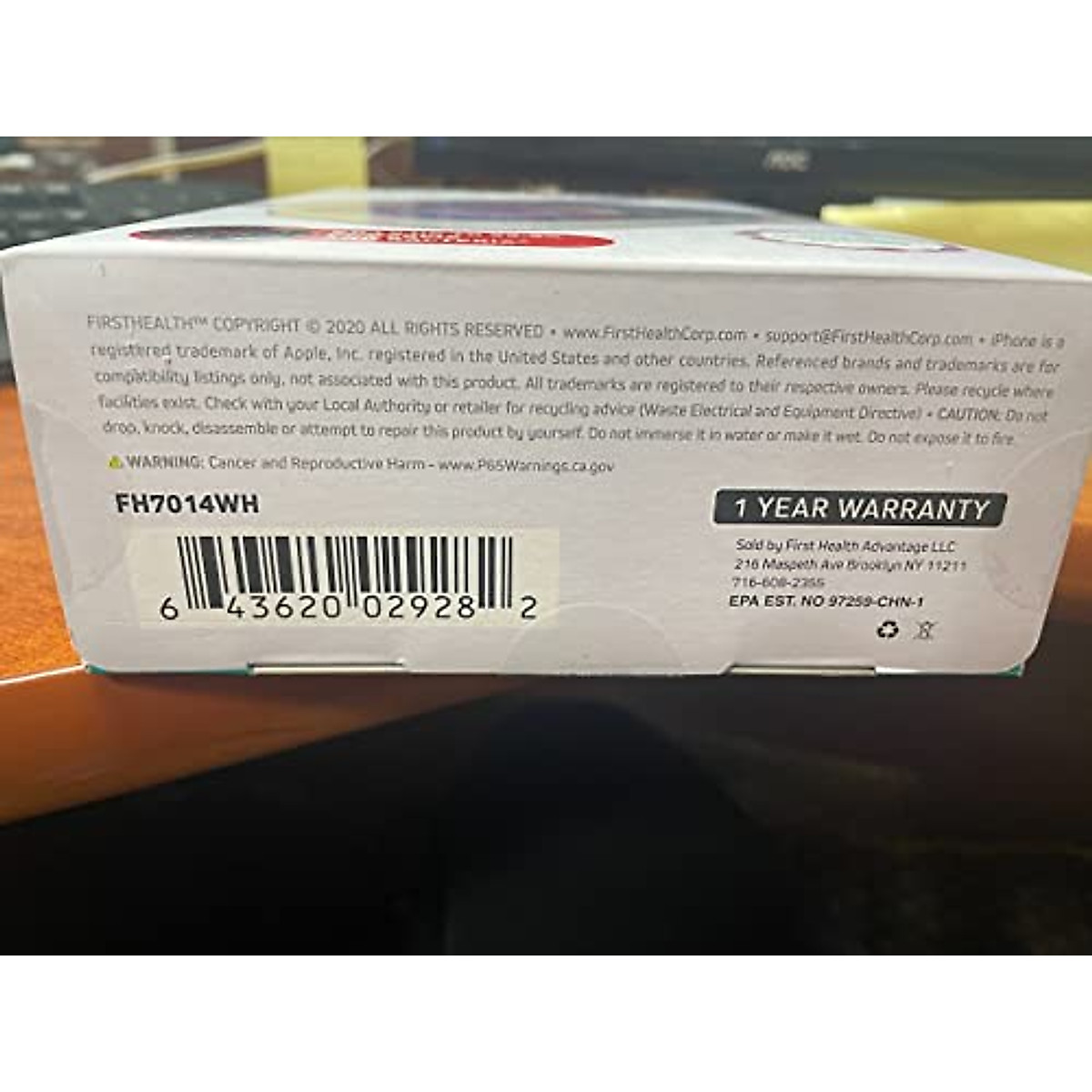 First Health UV Light Sanitizer, Phone Sanitizer UV Box | UV Sterilizer Box for Smartphone | Kills Germs Viruses & Bacteria UV-C Light Disinfector - Fits Phones up to 6.9" - Aromatherapy