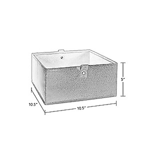 RiverRidge Kids Toy Storage Organizer Bench with 5 Cubby Spots, 2 Turquoise Fabric Bins & Cushioned Seat for Book Nook Playroom Storage