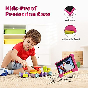 ANYWAY.GO Kids Tablet 7 inch Tablet for Kids Android 12 Tablet 2GB 32GB Children Learning Tablet, Parent Controls, Dual Camera, Kidoz Pre-Installed Tablet Kids with Case