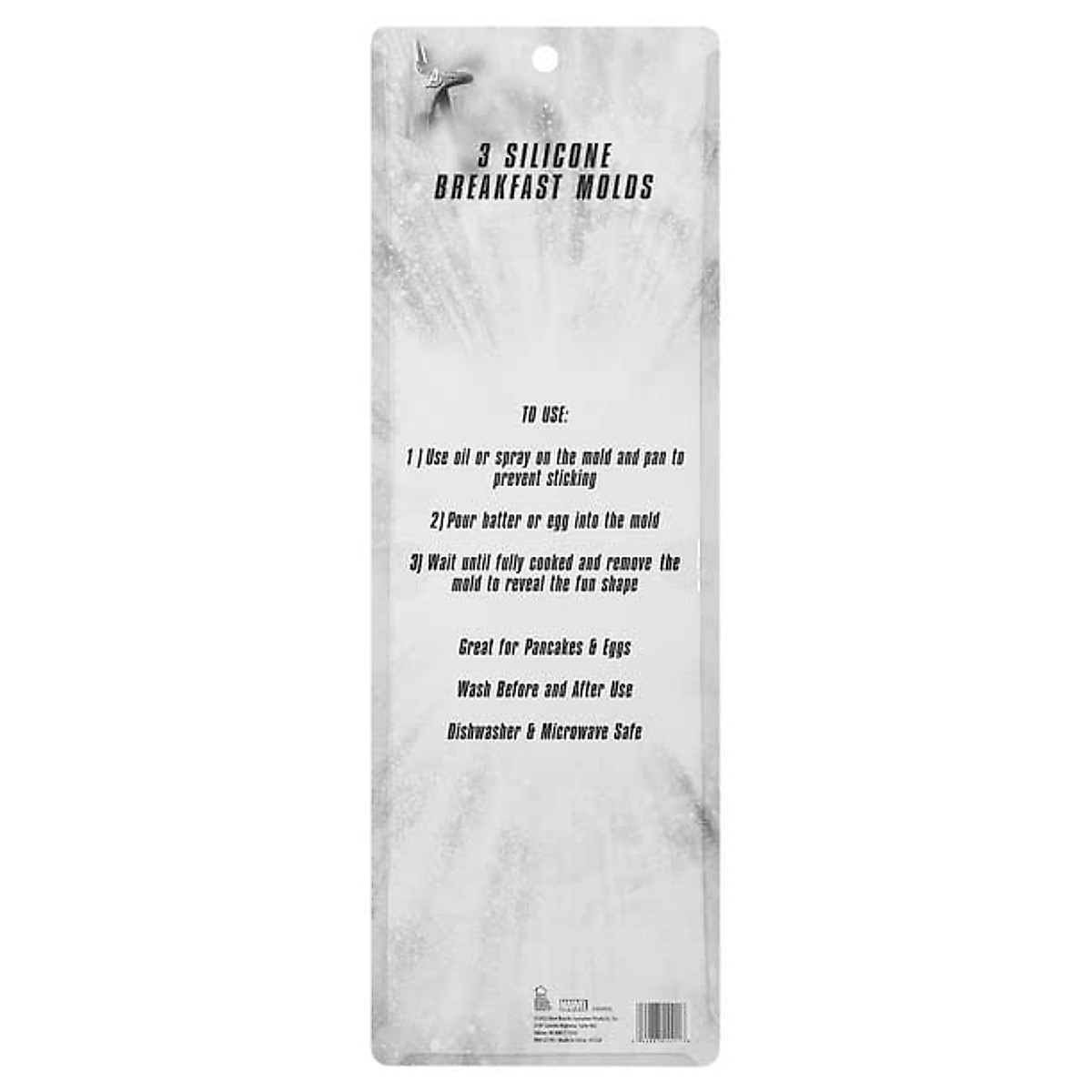 Wakanda Forever 3 Pack Silicone Breakfast Molds Great for Pancakes and Eggs