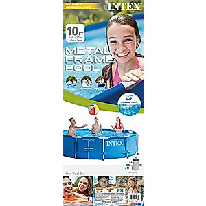 INTEX 28200EH 10ft x 30in Metal Frame Pool