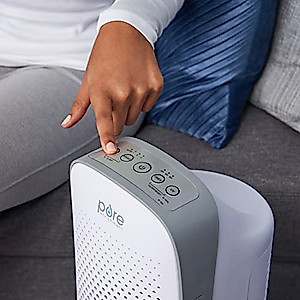 Pure Enrichment ENERGY STAR-Rated True HEPA Elite Air Purifier with Smart Air Quality Monitor for Large Rooms